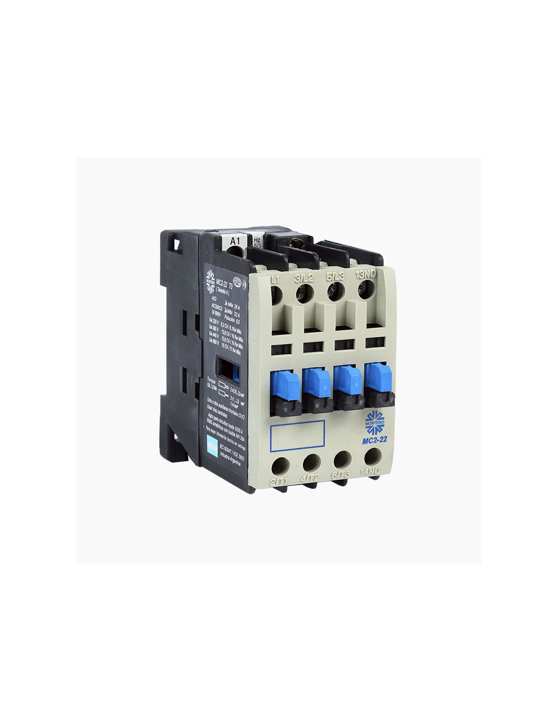 CONTACTOR MONTERO MC1 12A 1NA 24V T0